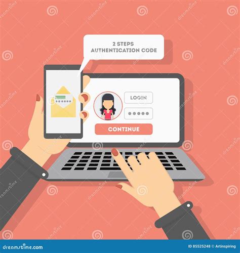 Two Steps Authentication Duo Verification Concept Identification Vector Illustration