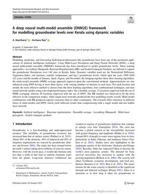 a deep neural multi model ensemble dnm2e framework for modelling