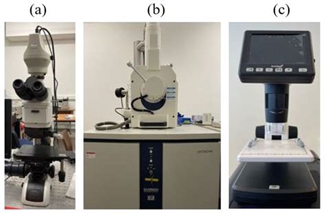 A Optical Microscope B Scanning Electron Microscope C Digital