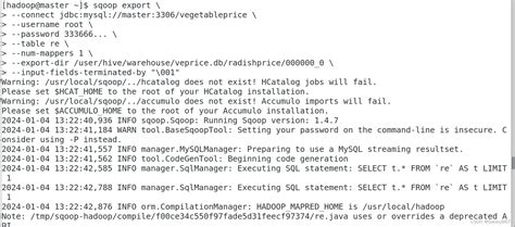 分隔符问题 使用sqoop将hive中的数据表导入mysql数据库执行语句报错warn Unters Group Filesystemcounters Csdn博客