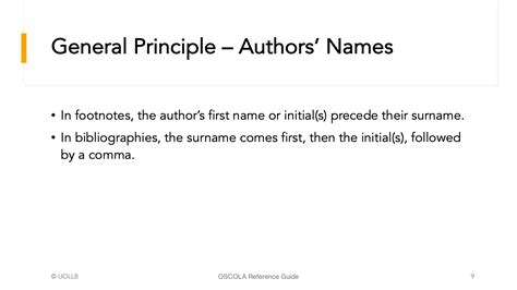 Referencing Styles Oscola Oscola Referencing Guide FDOMF