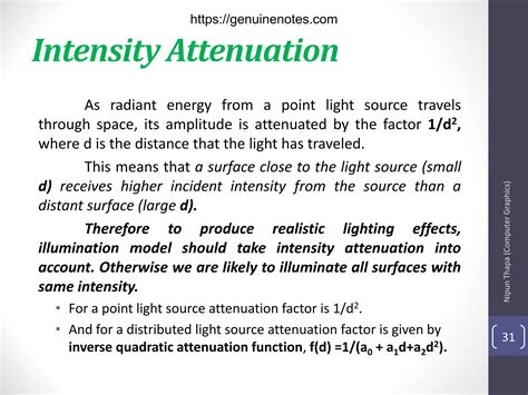 Unit 6 Illumination Models And Surface Rendering Methods Pdf 3 D