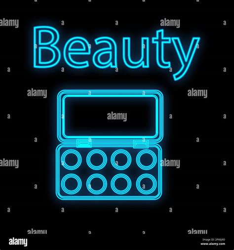 Blue Neon Eyeshadow Palette Friable Textures For Application To The