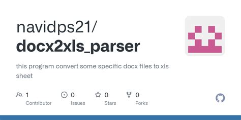 Github Navidps21docx2xlsparser This Program Convert Some Specific Docx Files To Xls Sheet