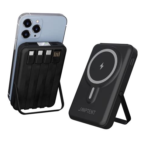 Magnetic Power Bank 10000mah Wireless Portable Charger With Led