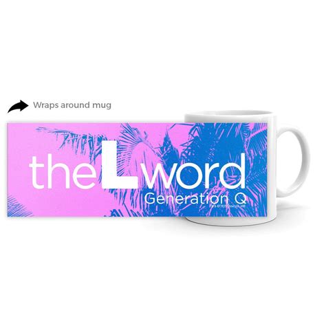 The L Word Generation Q Palmera Logo Taza Blanca Paramount Shop