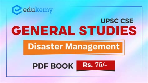 UPSC CSE Disaster Management Book PDF Notes For UPSC Edukemy