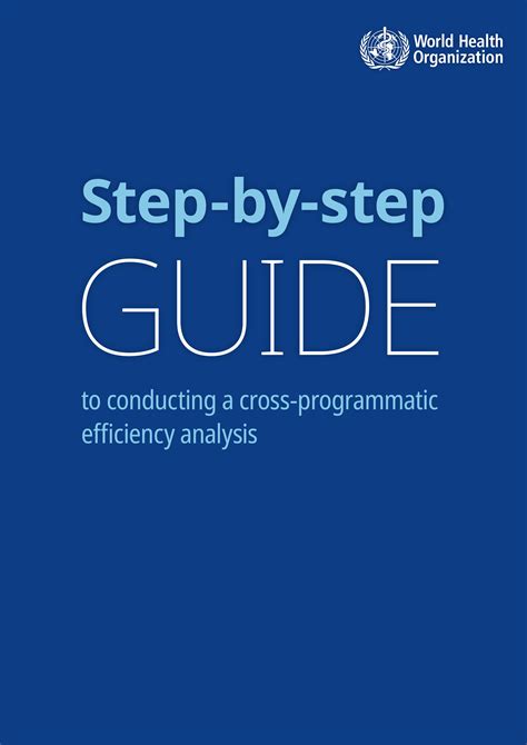 step by step guide to conducting a cross programmatic efficiency analysis