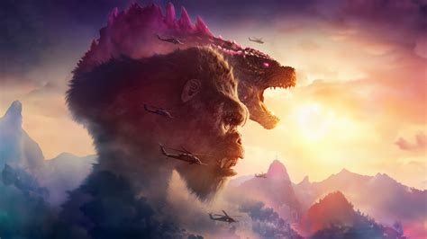 3840x2160 Godzilla X Kong The New Empire Screen X Poster 4k Hd 4k Wallpapers Images Backgrounds