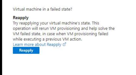 The Last Operation Performed On This Vm Failed The Vm Still Running Azure Vm Backup Failed 7