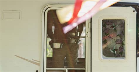 트레일러 앞 양탄자에 앉아 있는 두 마리의 개 사진 Unsplash의 끈기 이미지