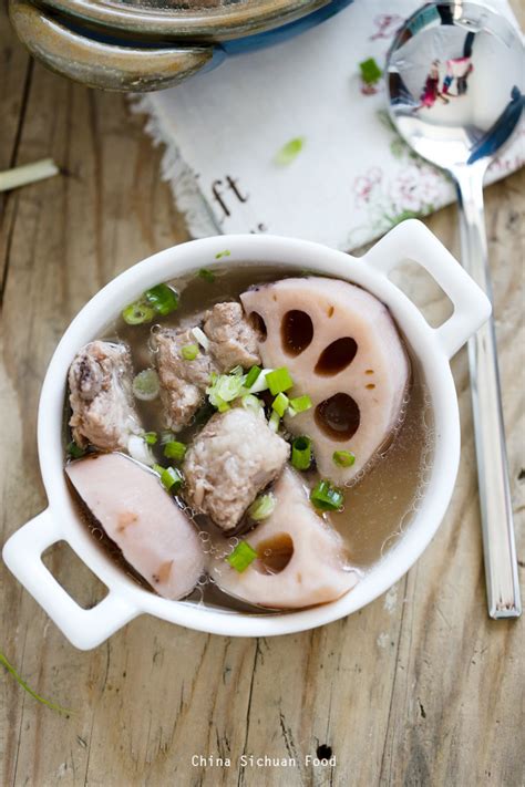 Lotus Root Soup China Sichuan Food