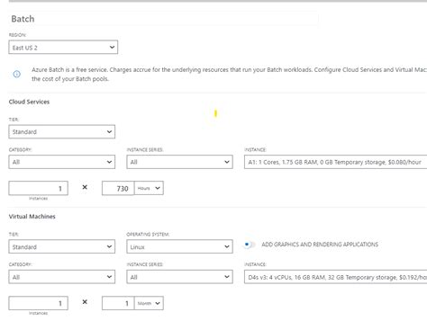 azure costing for azure batch clarification microsoft qanda