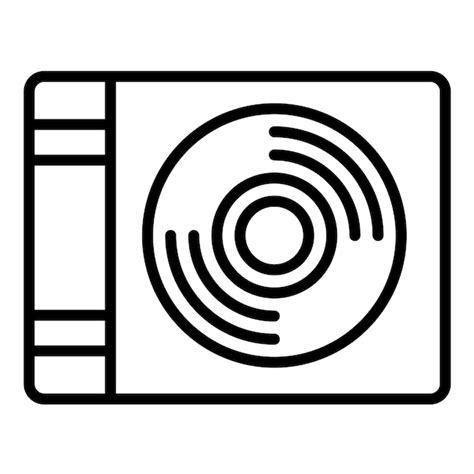 Premium Vector Compact Disk Vector Illustration Style