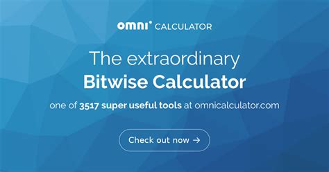 Bitwise Calculator Bitwise And Or And Xor