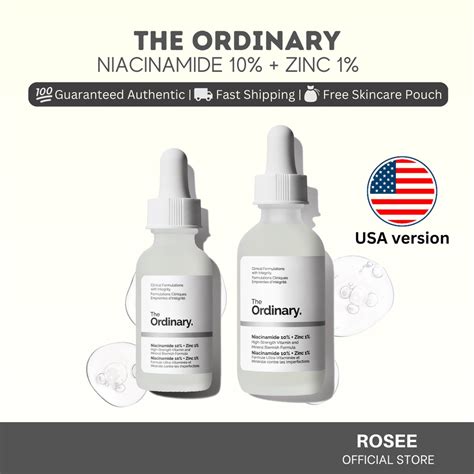 Niacinamide Zinc Serum 30ml 60ml Us Version Shopee Philippines