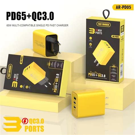 Universal 65w Pd Usb Type C Power Adapter Fast Charging 5a Cube Block Charger With Qc3 0 Eu Us