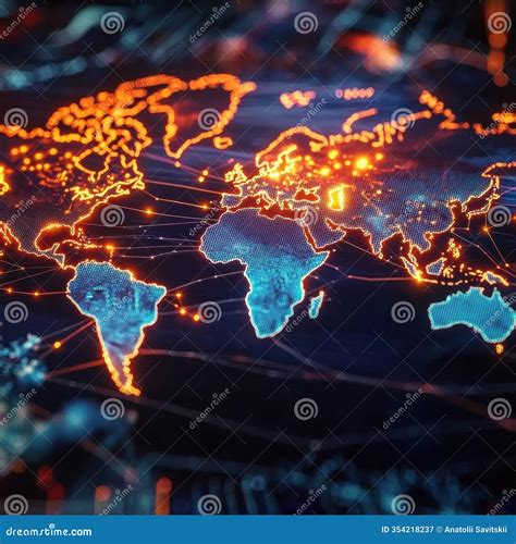 World Map Showing Highlighted Zones Of Viral Spread Identified Through Data Visualization