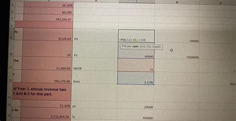Solved Can We Calculate With Pv Function For The First Chegg