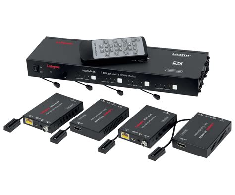 Labgear 4 Way Hdmi V20 18gbps Matrix 4k 60hz Over Cat67 Hdr10 Dolby Vision Dts