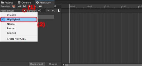 Создание анимаций для кнопок в Unity Гайды по Unity