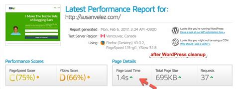 Wordpress Database Clean Up Step By Step Plus My Page Load Speed