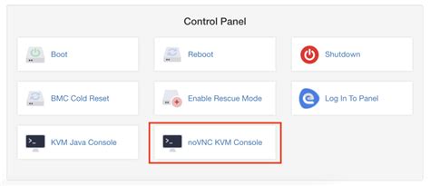 How To Access Virtual Console VNC KVM Dedicated Servers