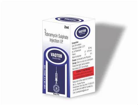Tobramycin Sulphate 2ml Injection At Rs 16 25 Piece Ambala City Ambala Id 24950850630