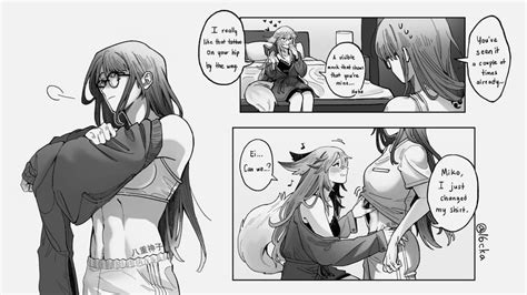 Raiden Shogun Yae Miko Raiden Shogun And Yae Miko Genshin Impact Drawn By Cka Danbooru