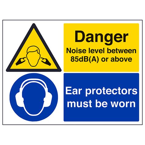 Danger Noise Levels Safety Signs 4 Less