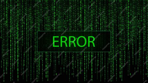 Premium Vector Computer Screen Error Templates Hacked Cyber Attack Digital Background Green