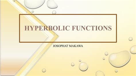 Mat221 Calculus Ii Hyperbolic Functionspdf