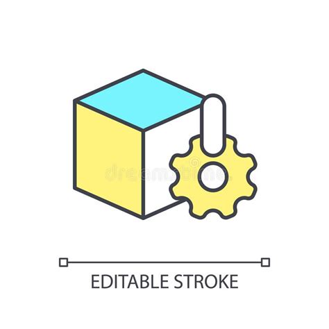 Prototype Development Rgb Color Icon Stock Vector Illustration Of
