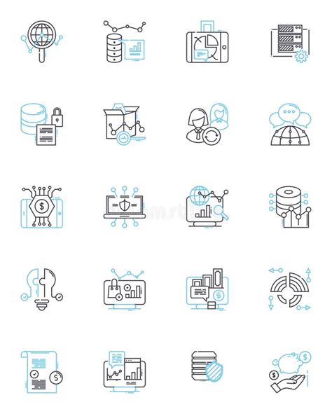 Cost Estimation Linear Icons Set Budgeting Projection Calculation