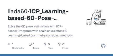 github llada60 icp learning based 6d pose estimation solve the 6d