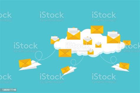 클라우드 이메일 서비스 온라인 메시지 서비스 이메일 호스팅 클라우드 서버 벡터 일러스트레이션 0명에 대한 스톡 벡터 아트 및 기타 이미지 Istock