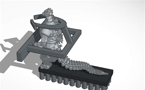 3d Design Mechagodzilla Launching Pad Tinkercad