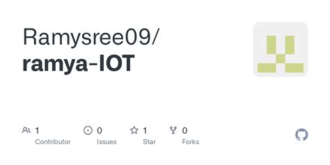 GitHub Ramysree Ramya IOT