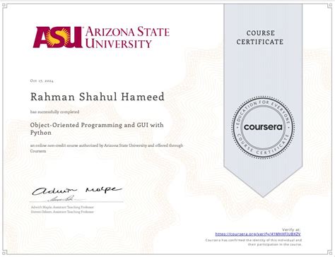 Object Oriented Programming And Gui With Python From Arizona State