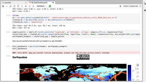 Dashboard Section Of The Tutorial Raises Warning · Issue 1103 · Holovizdatashader · Github