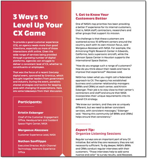 3 Ways To Level Up Your CX Game Resources GovLoop