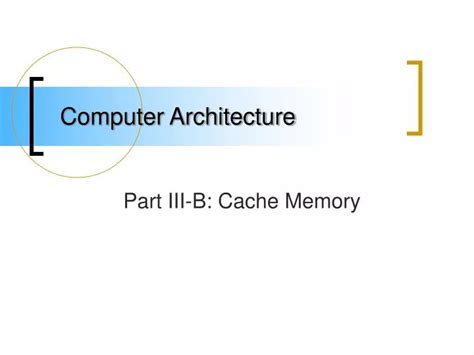 PPT Computer Architecture PowerPoint Presentation Free Download ID