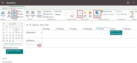 How To Use Сalendar In Sharepoint And Outlook For Office 365