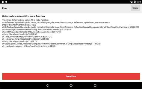 [ionic 4] intermediate value fill is not a function · issue 3709