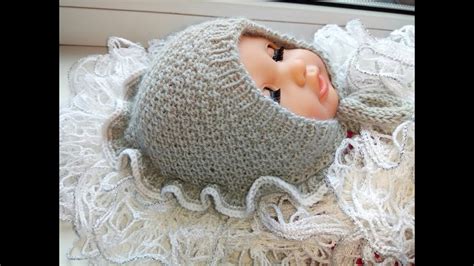 Бесшовная шапочка для новорожденного СНЕЖАНА анатомический чепчик 1 часть Youtube