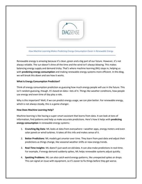 How Machine Learning Makes Predicting Energy Consumption Easier In Renewable Energy Pdf