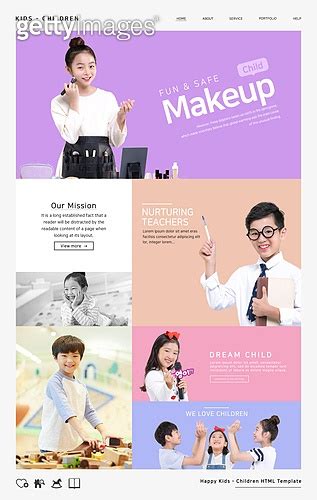 웹템플릿 메인페이지 이미지 어린이 나이 교육 주제 창의성 컨셉 이미지 Jv12256679 게티이미지뱅크