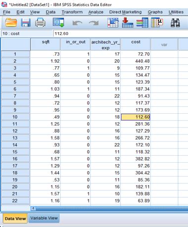 Weight Estimation Analysis With IBM SPSS