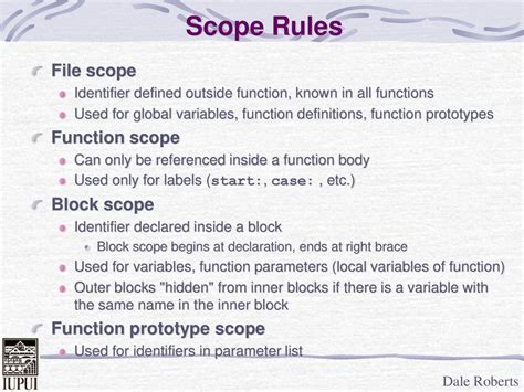 Scope Parameter Passing Storage Specifiers Ppt Download