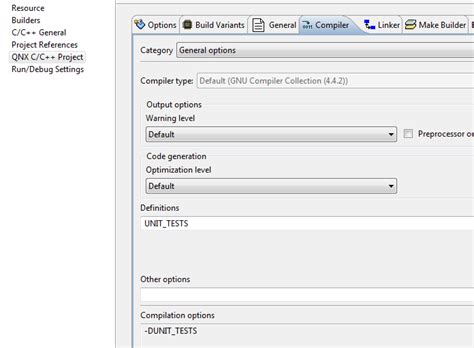 C Define Custom Symbol For Custom Build Configurations In Qnx